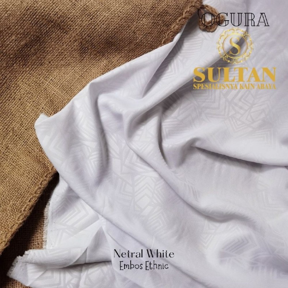 Kain Abaya merek Ogura Formal Jet Black Sultan