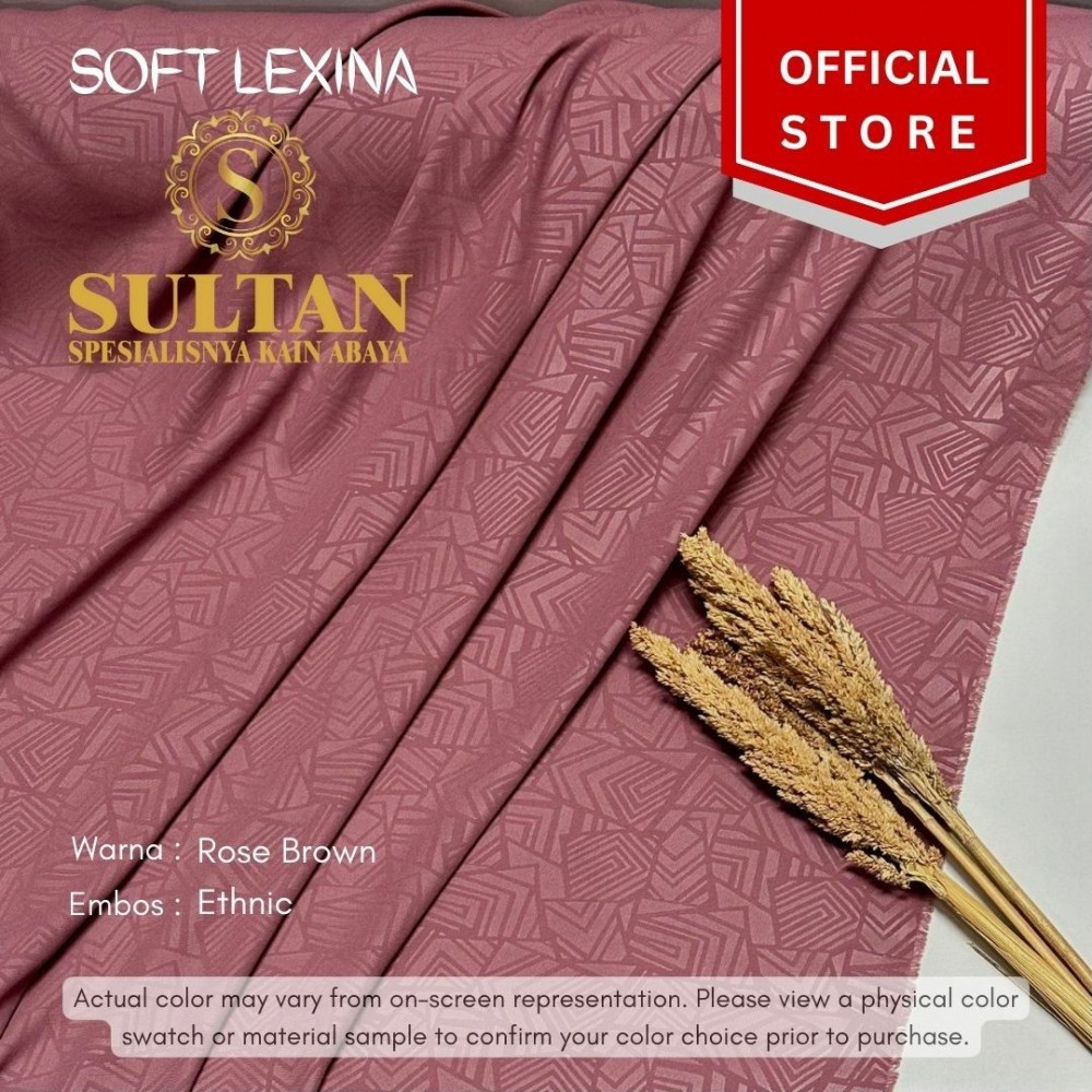 Kain Abaya merek Soft Lexina Formal Jet Black Sultan